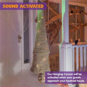Holiday | 65 Halloween Cocoon Corpse Decoration Animated Hanging ...